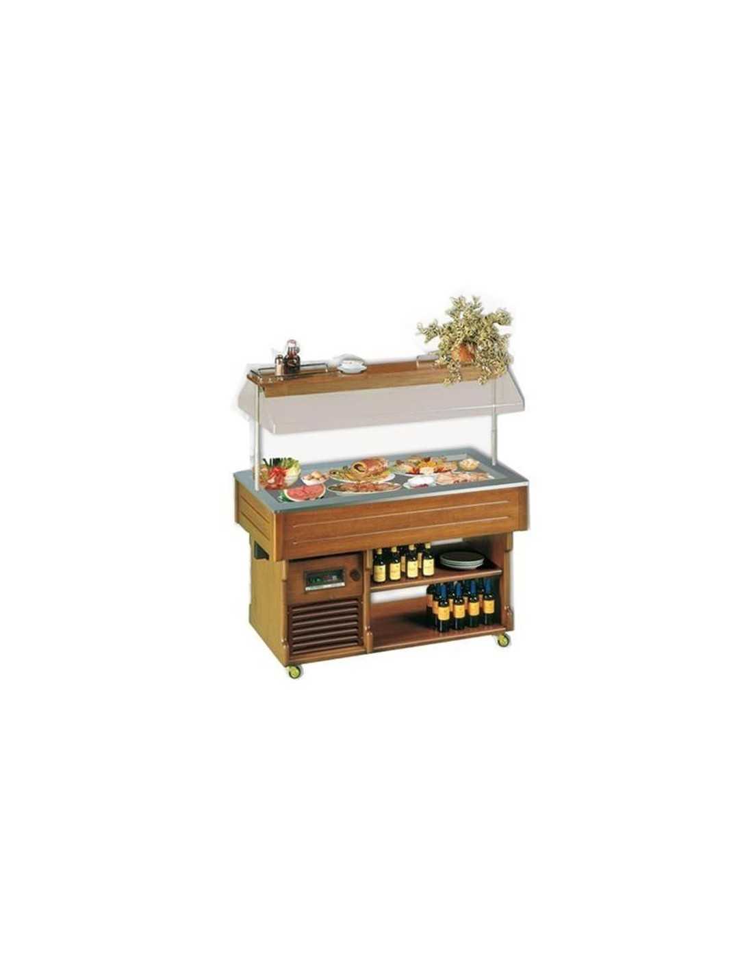 Refrigerated wall buffet displays